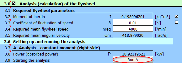 MITcalc - Design and analysis of the flywheel.